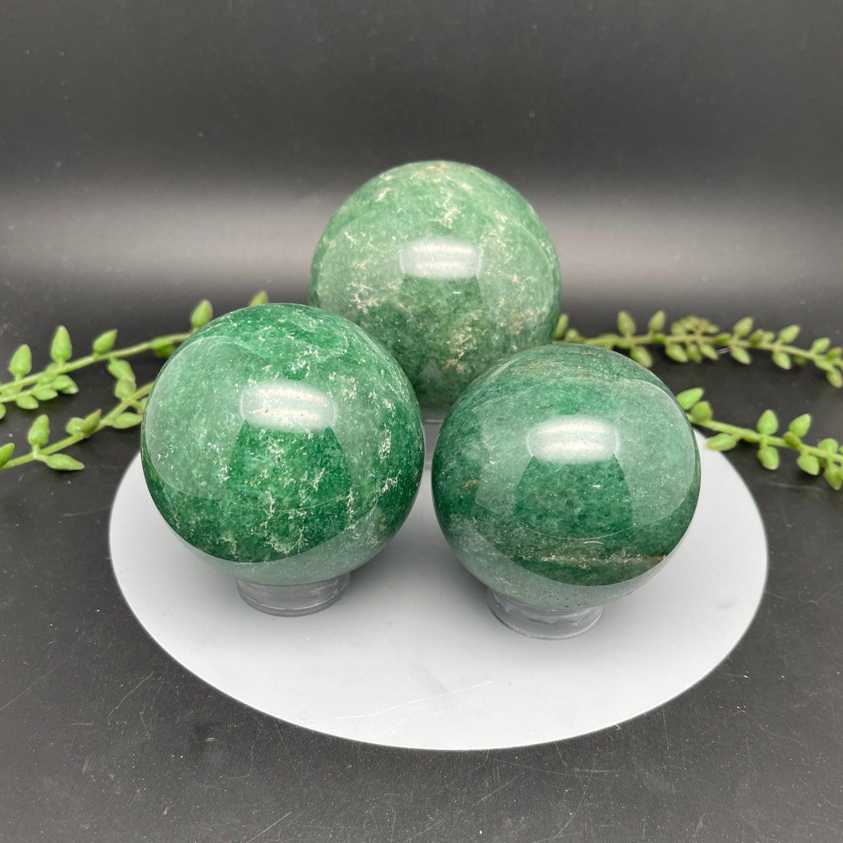 Green Strawberry Quartz Spheres – Natural Collective LLC