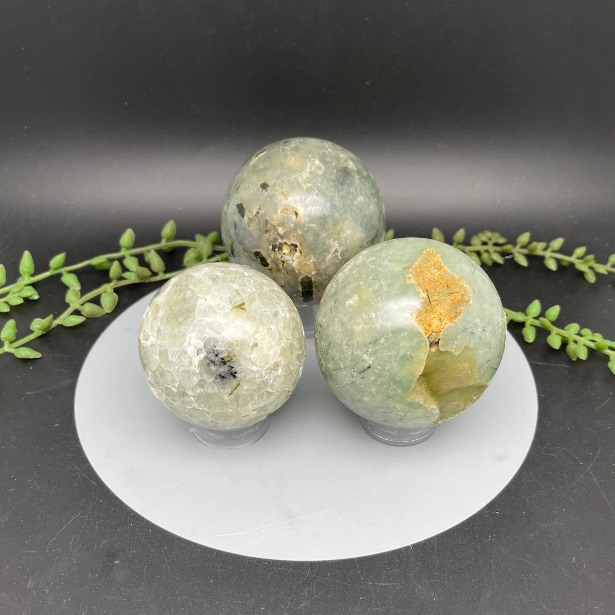 Prehnite Spheres – Natural Collective LLC
